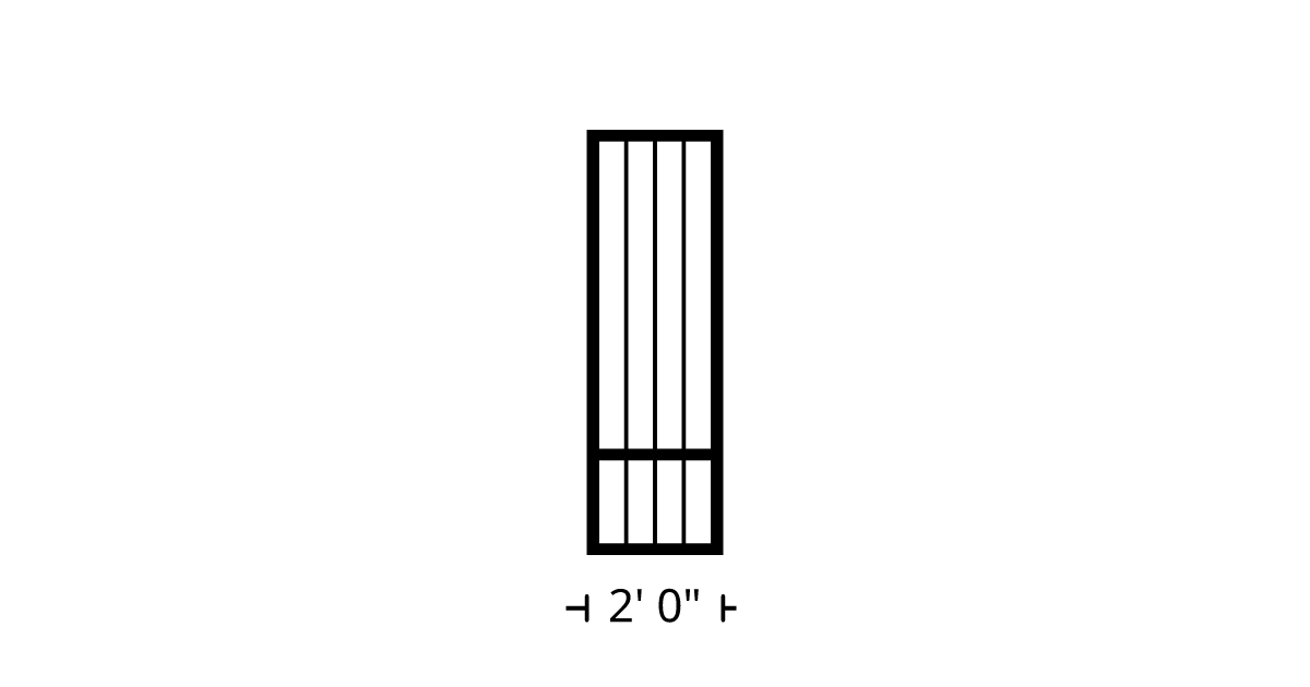 Fence | 2ft 0in Wide, Single Pickets | StandardGates™